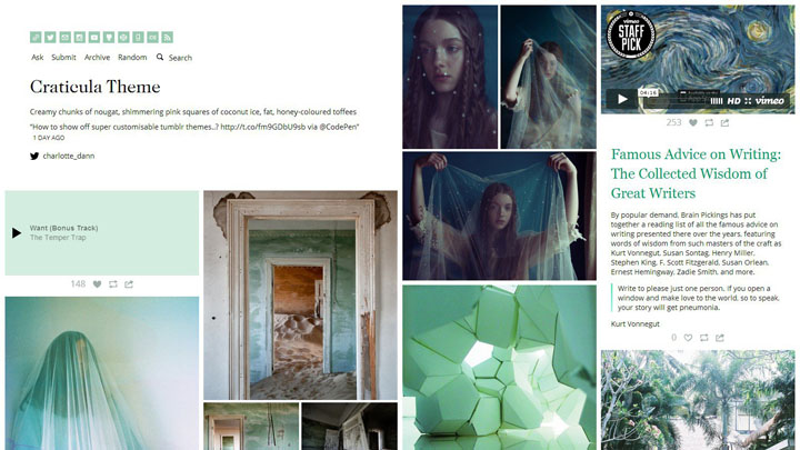 Collage Tumblr Themes